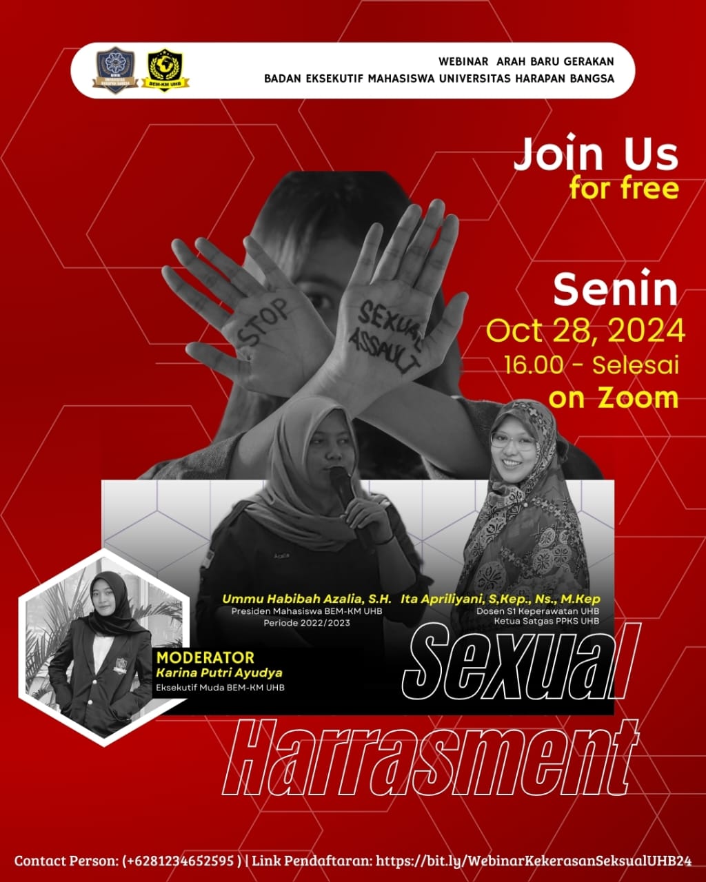[Webinar Anti Kekerasan Seksual Dalam Kampus] – Kemahasiswaan & Alumni UHB